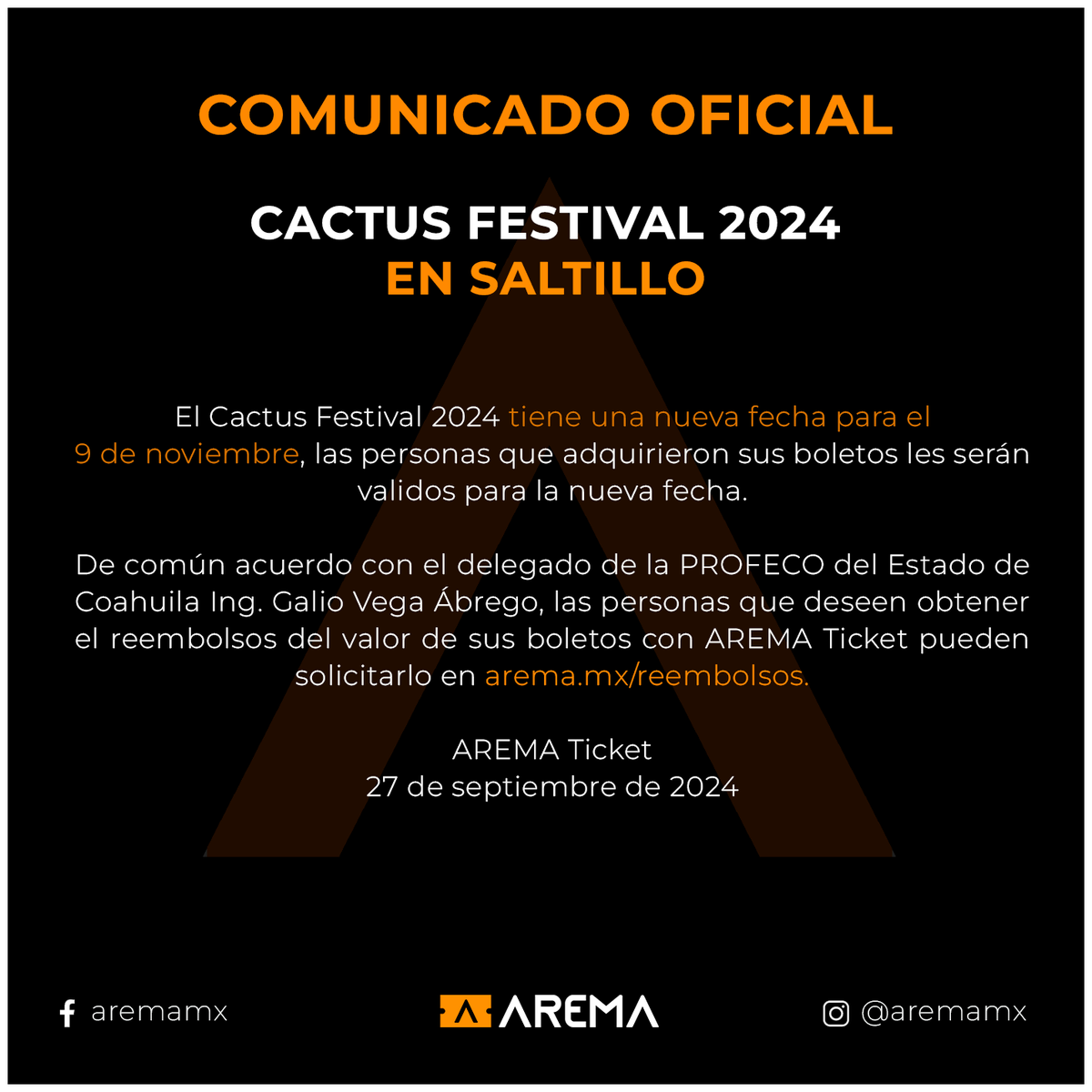 Cactus Festival 2024 en Saltillo: Así puedes pedir tu reembolso
