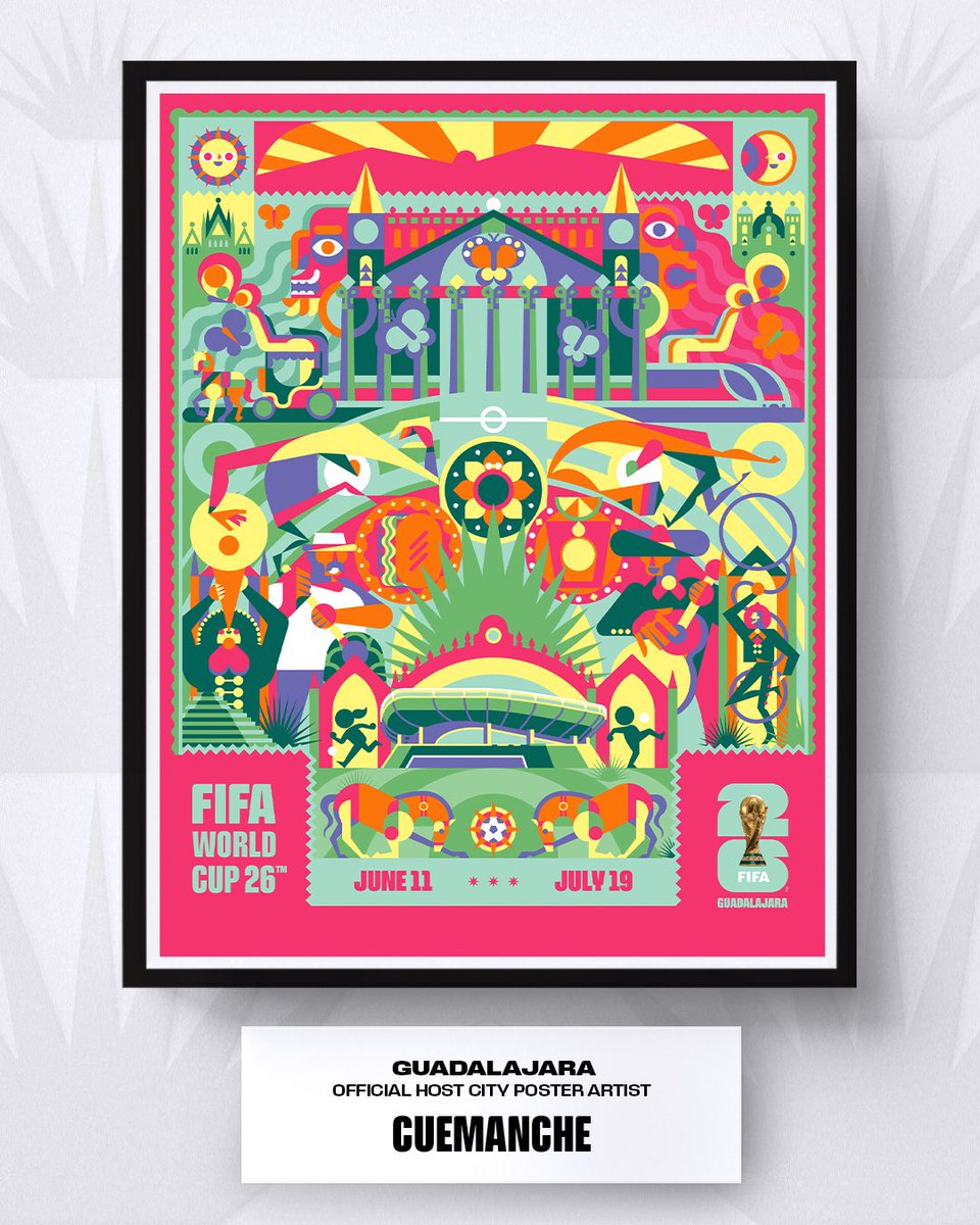 Guadalajara revela su póster oficial para el Mundial FIFA 2026