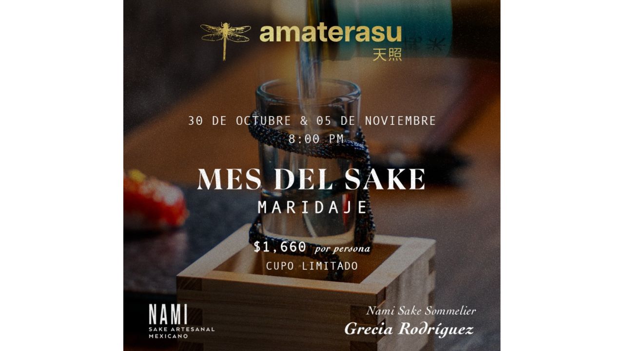 Amaterasu tendrá cena maridaje con sake: horario, costo y menú