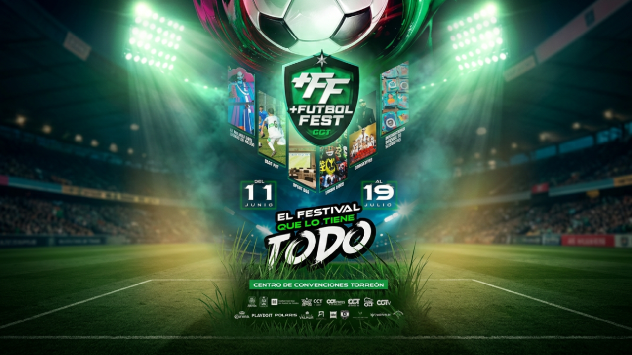 Dónde ver el Mundial 2026 en Torreón: Vive el +Futbol Fest CCT